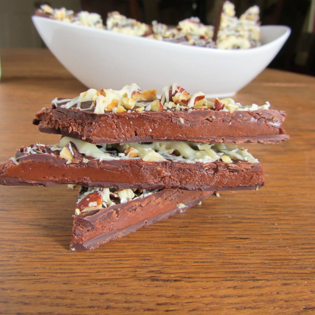 Nutella Filled Chocolate Bark - A baJillian Recipes
