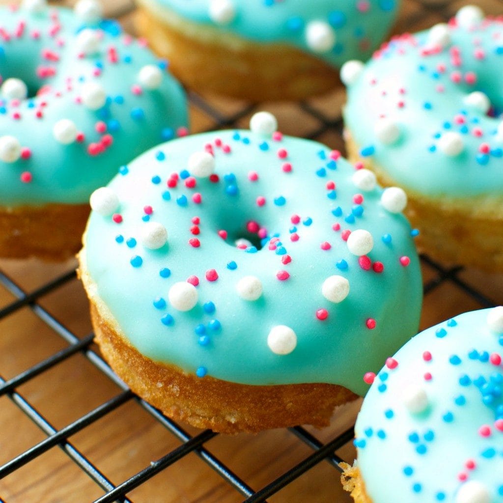 Cotton Candy Mini Donuts - A baJillian Recipes