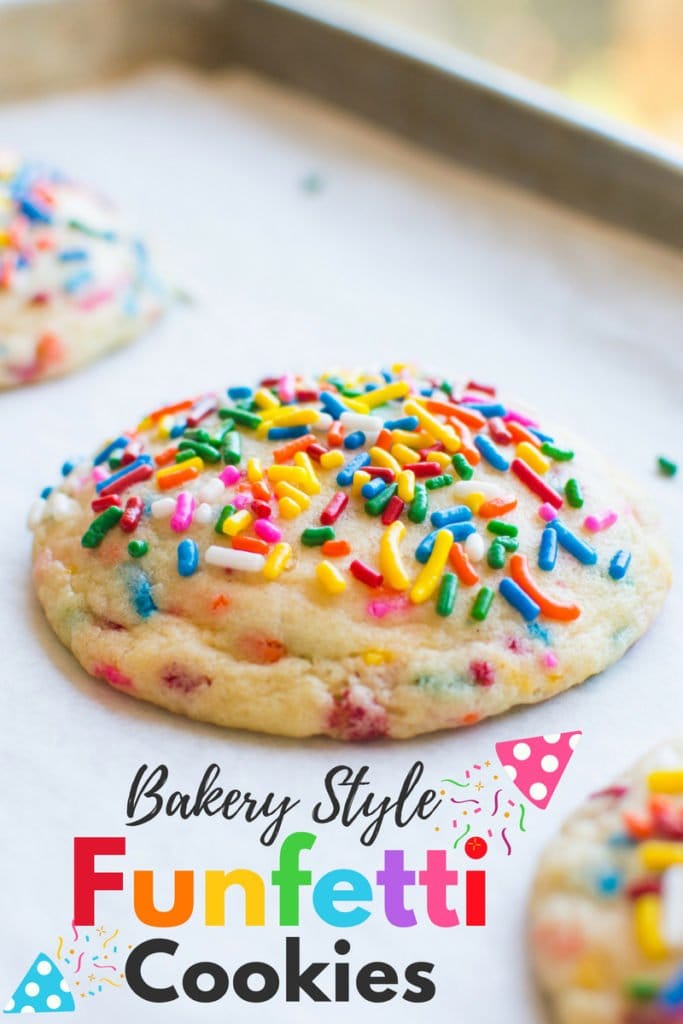 Bakery Style Funfetti Cookies - A baJillian Recipes