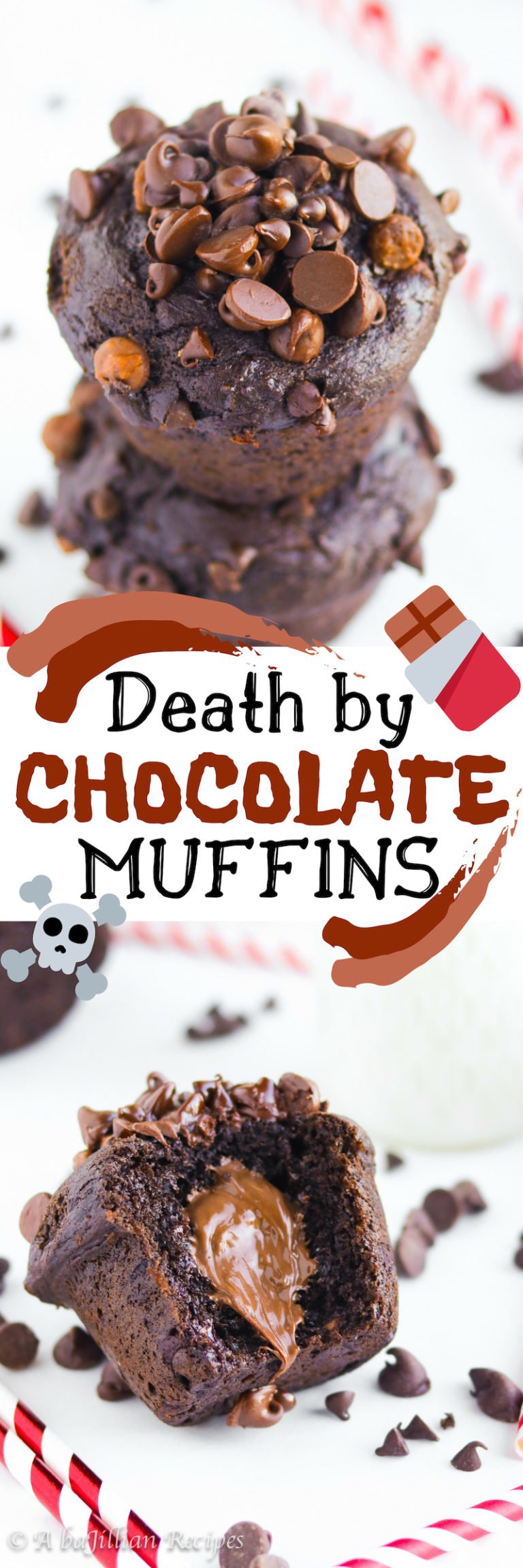 Death By Chocolate Muffins - A baJillian Recipes