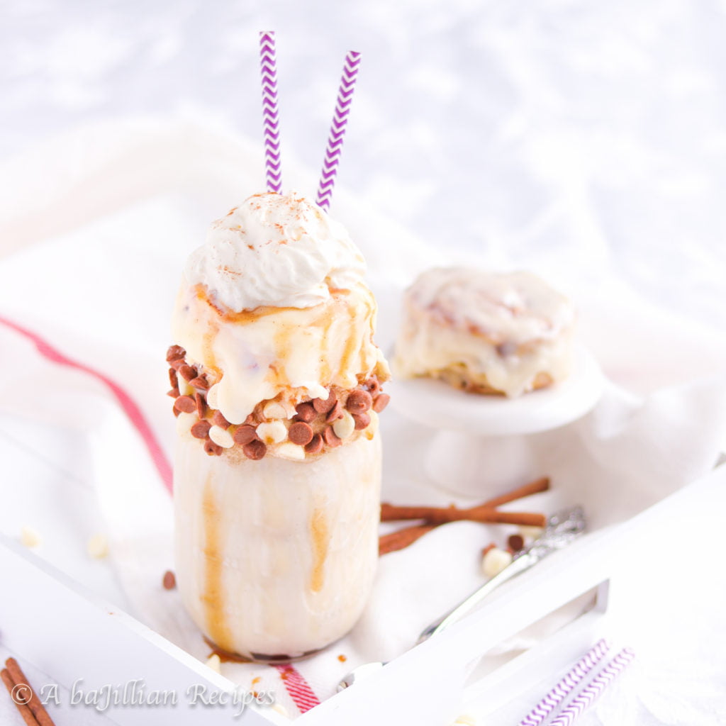Cinnamon Roll Milkshake - A baJillian Recipes