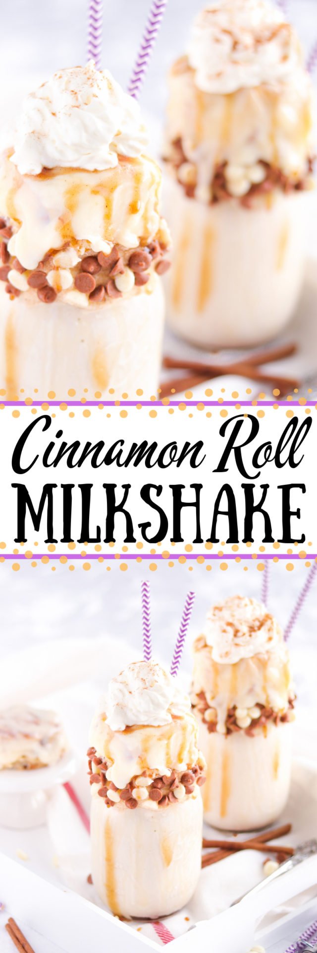 Cinnamon Roll Milkshake - A baJillian Recipes