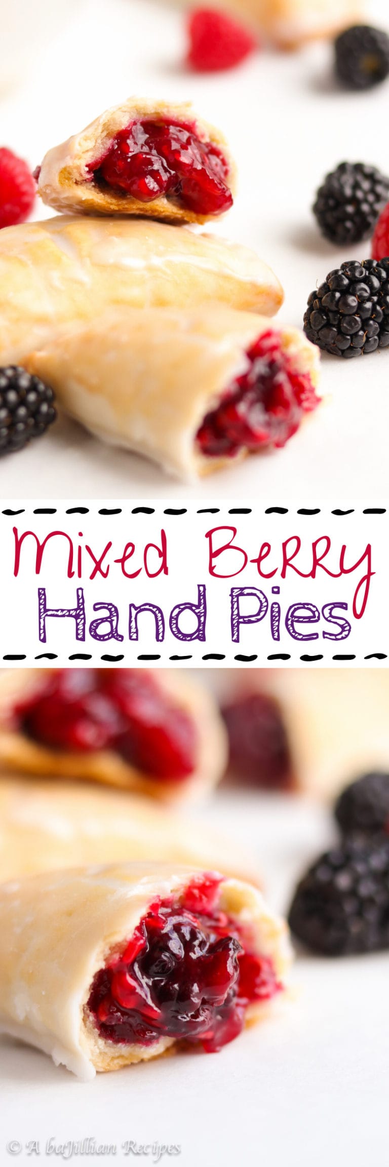 Mixed Berry Hand Pies - A baJillian Recipes