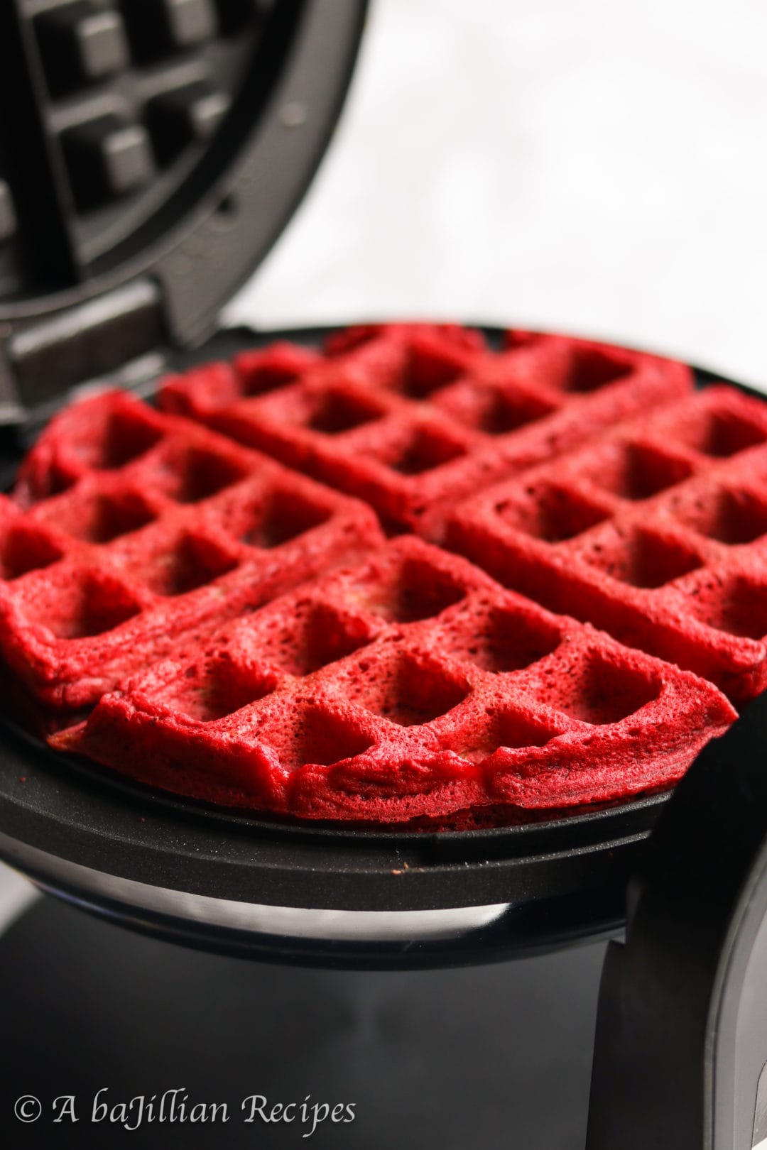 Red Velvet Waffles - A baJillian Recipes
