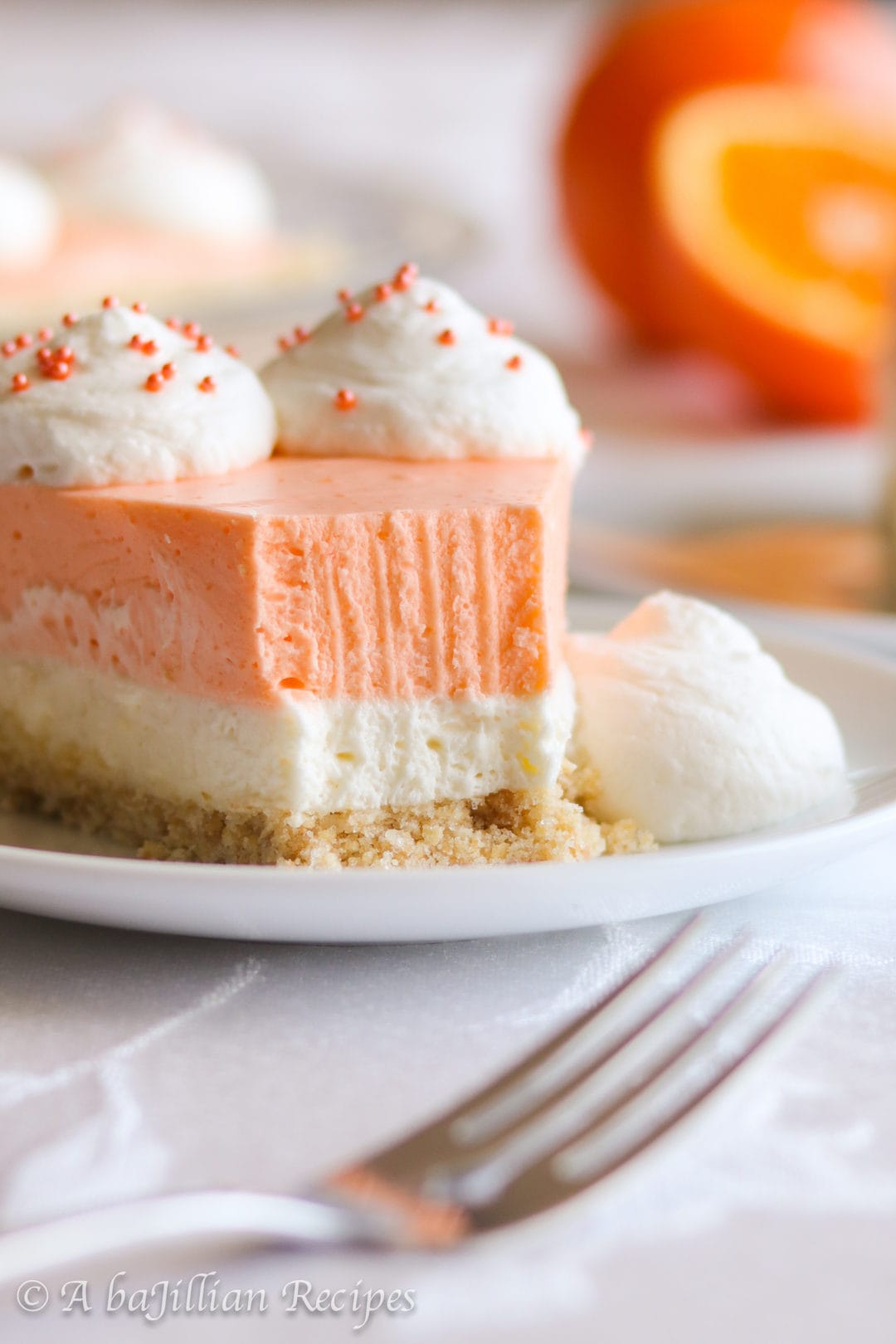 Orange Creamsicle Pie - A baJillian Recipes