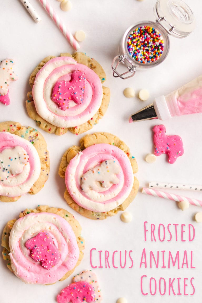 Frosted Circus Animal Cookies - A baJillian Recipes