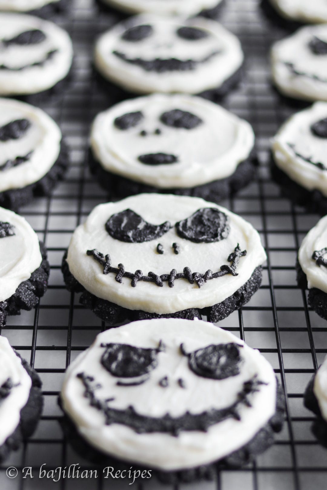 Jack Skellington Cookies - A baJillian Recipes
