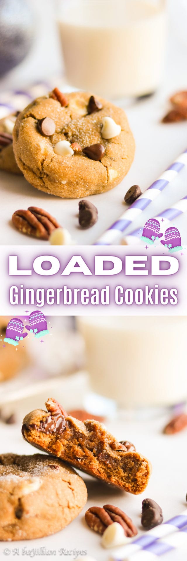 Loaded Gingerbread Cookies - A baJillian Recipes