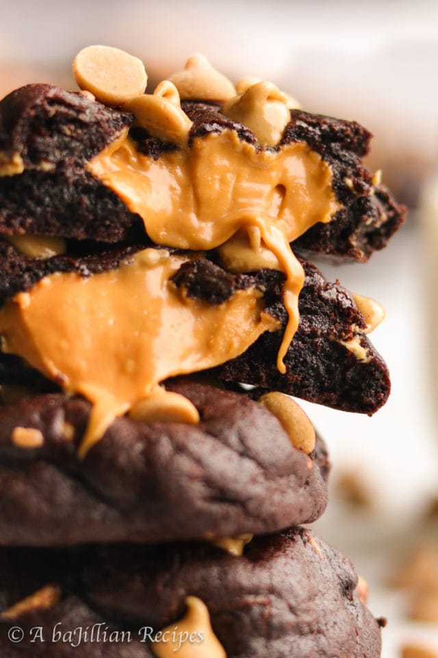 Chocolate Peanut Butter Cookies - A baJillian Recipes