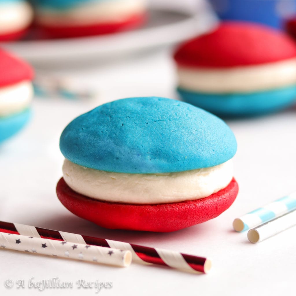 Red White and Blue Whoopie Pies - A baJillian Recipes