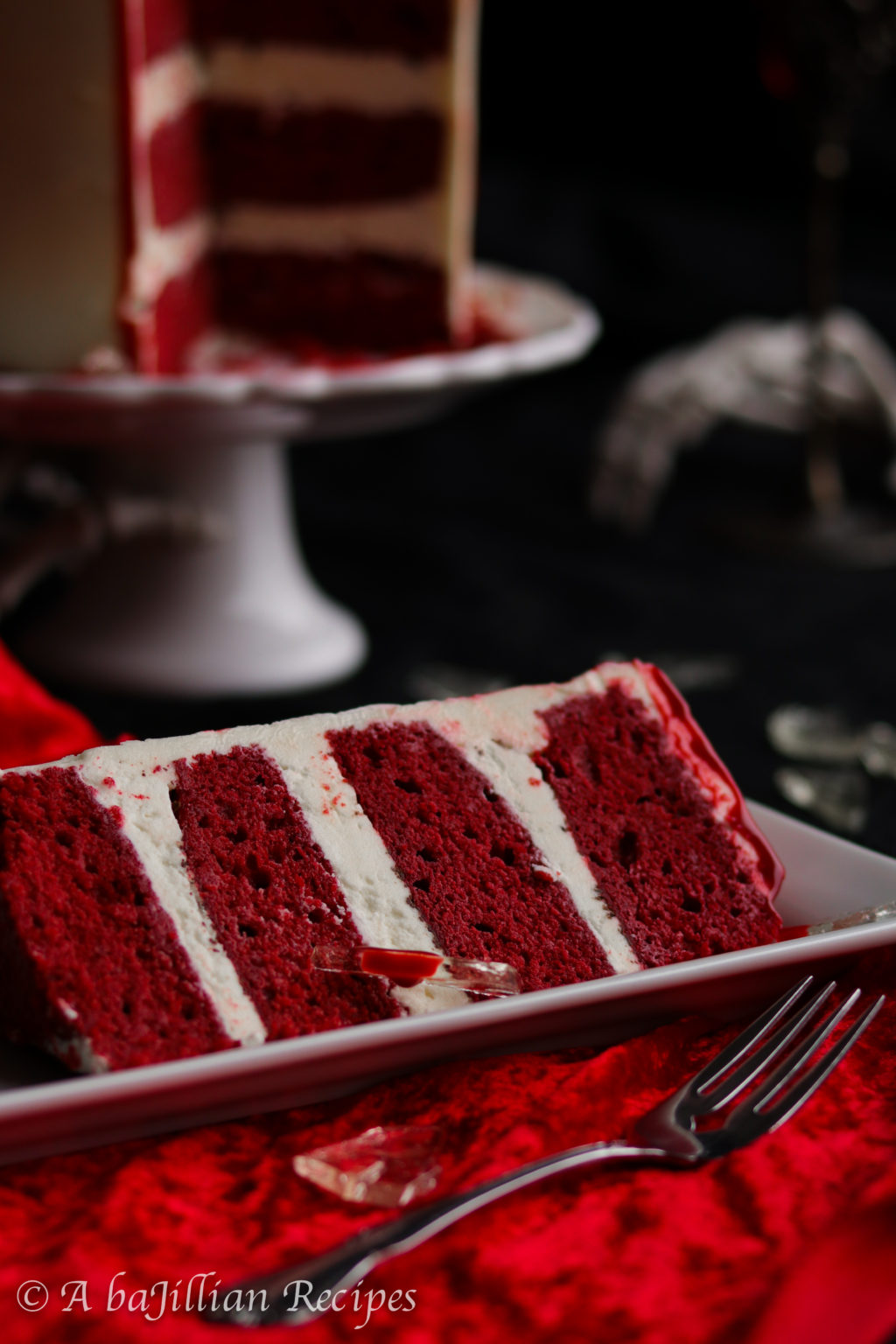 Bloody Red Velvet Cake - A baJillian Recipes