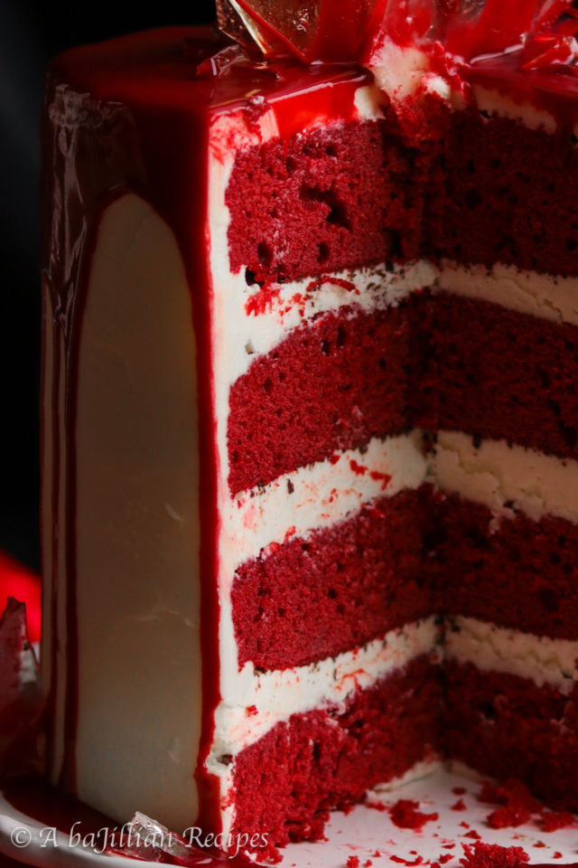 Bloody Red Velvet Cake - A baJillian Recipes