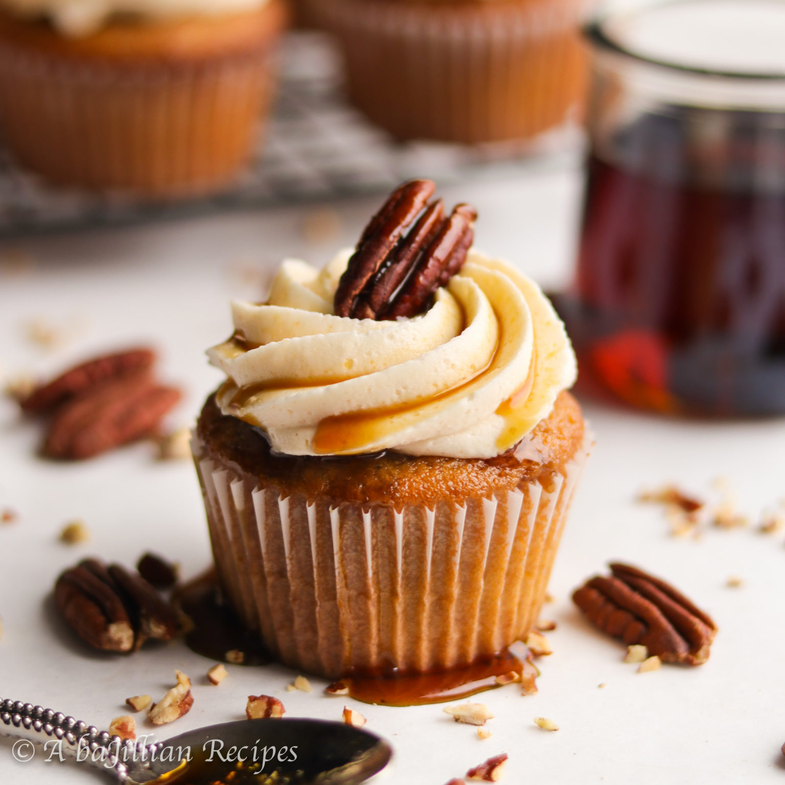 Maple Cupcakes with Brown Butter Frosting - A baJillian Recipes