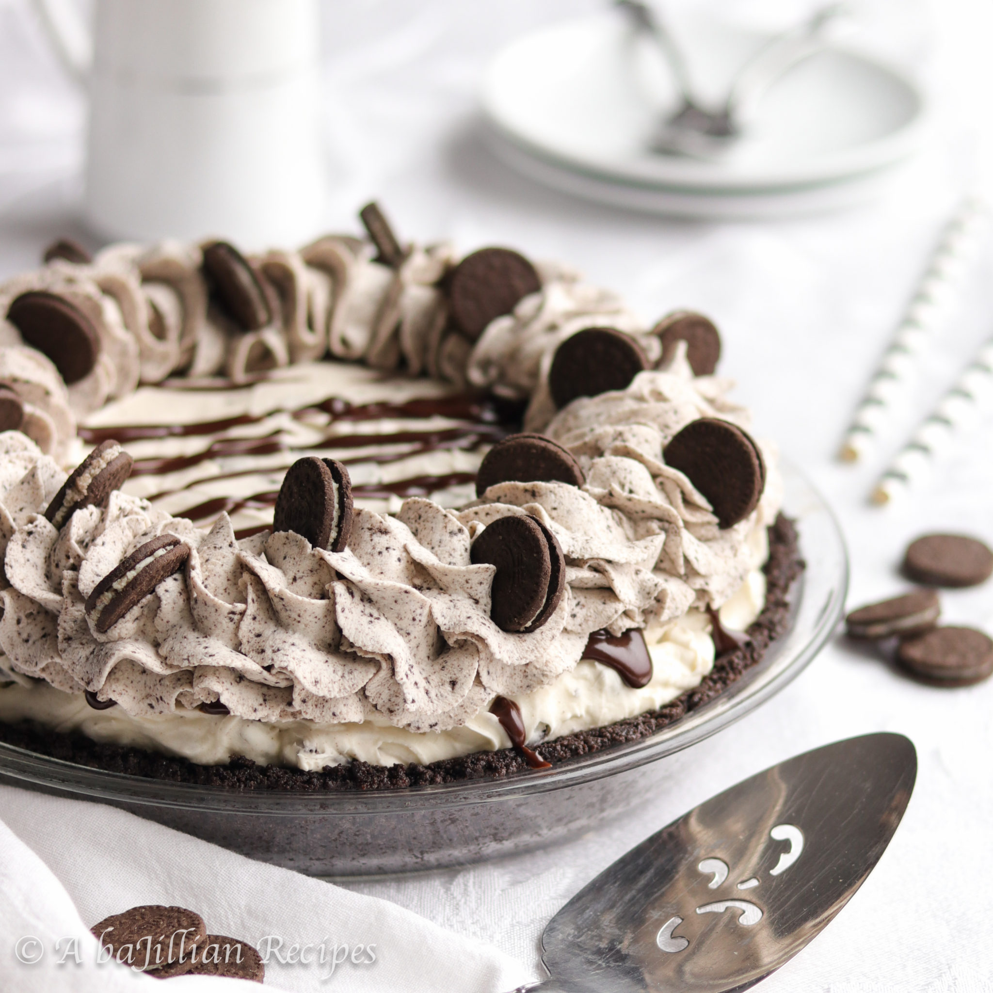 Oreo Cream Pie - A baJillian Recipes