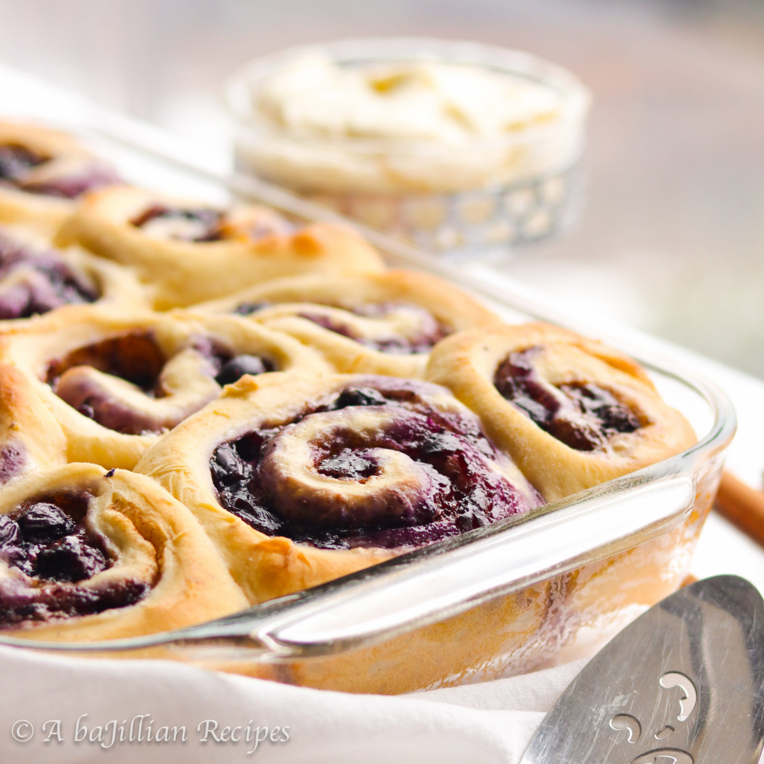 Blueberry Cinnamon Rolls - A baJillian Recipes