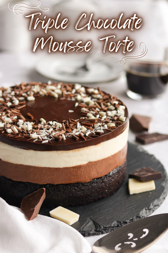 Triple Chocolate Mousse Torte - A baJillian Recipes