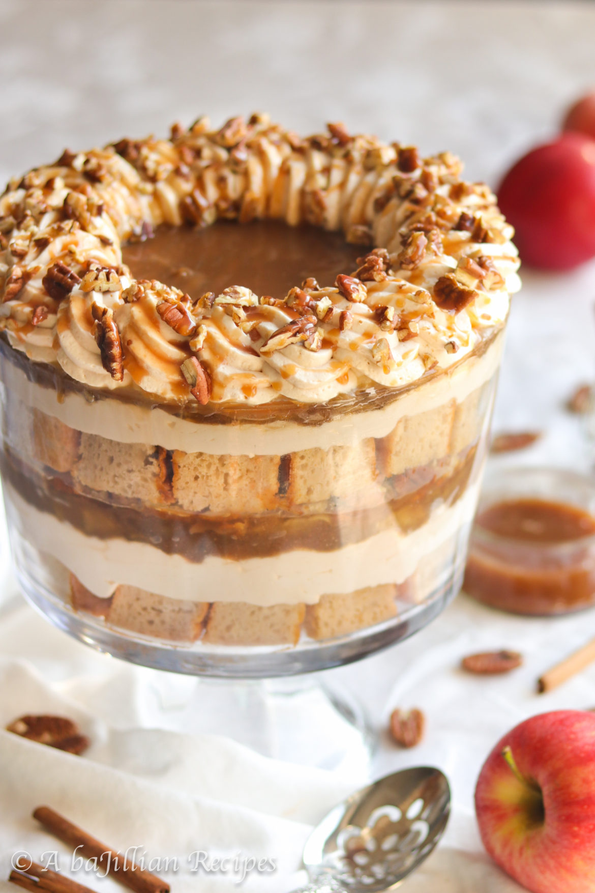Caramel Apple Trifle - A baJillian Recipes