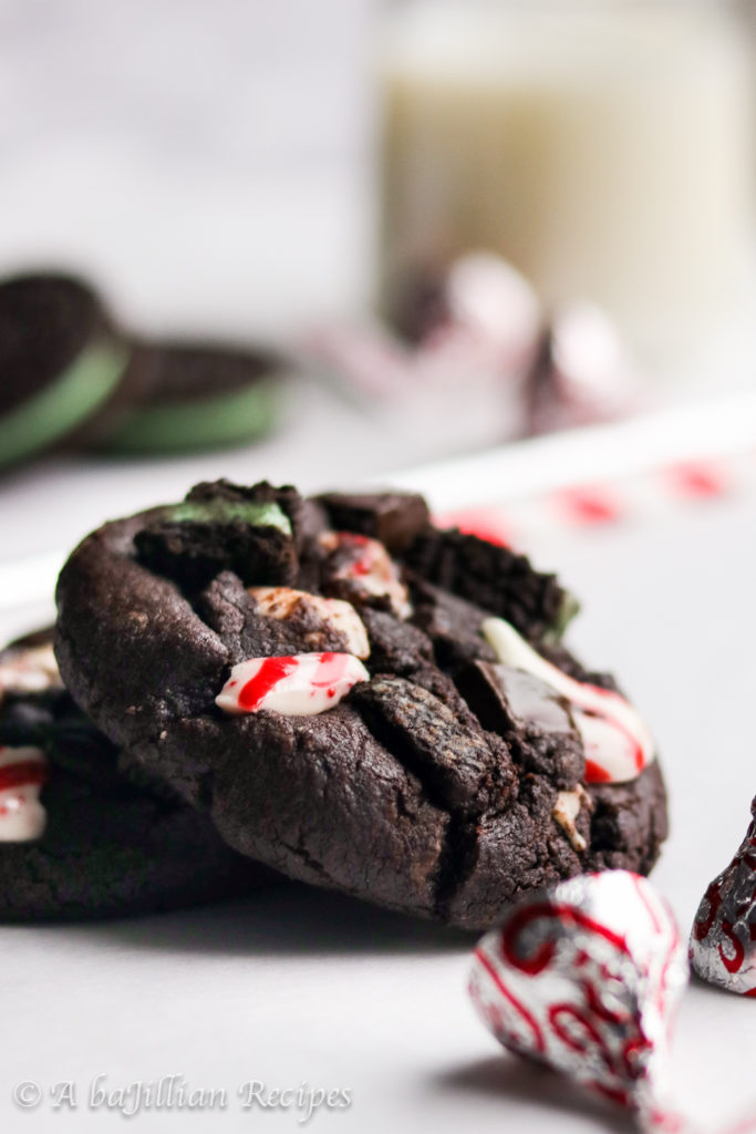 Loaded Peppermint Bark Cookies - A baJillian Recipes