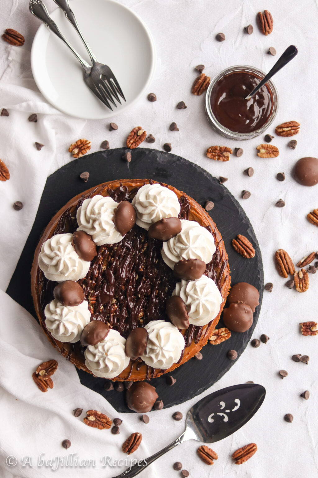 Turtle Cheesecake - A baJillian Recipes