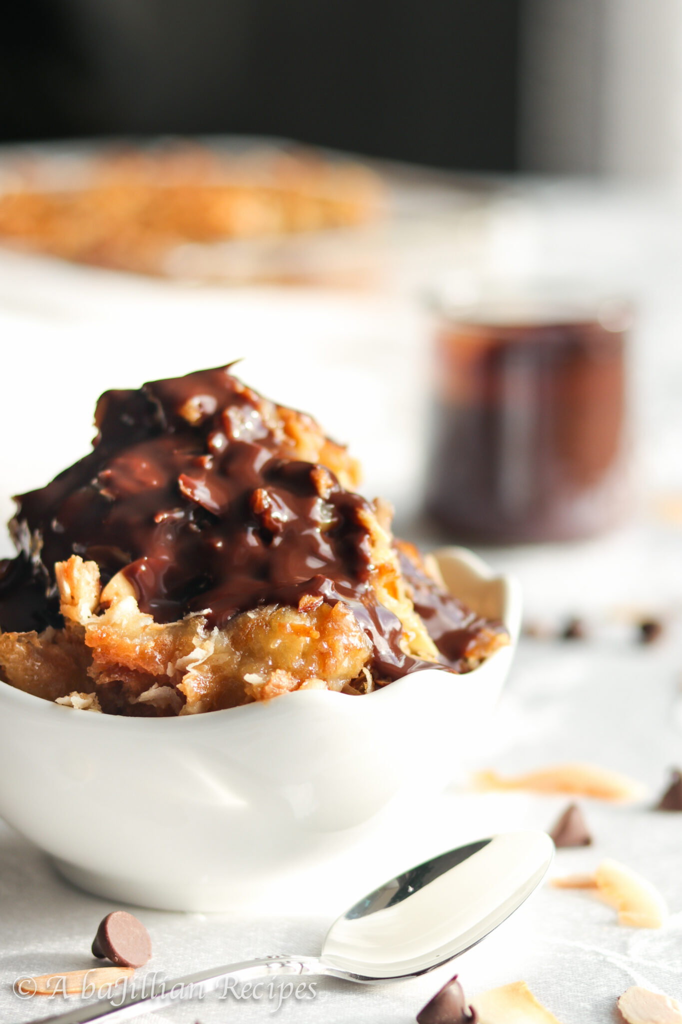 Almond Joy Bread Pudding - A baJillian Recipes