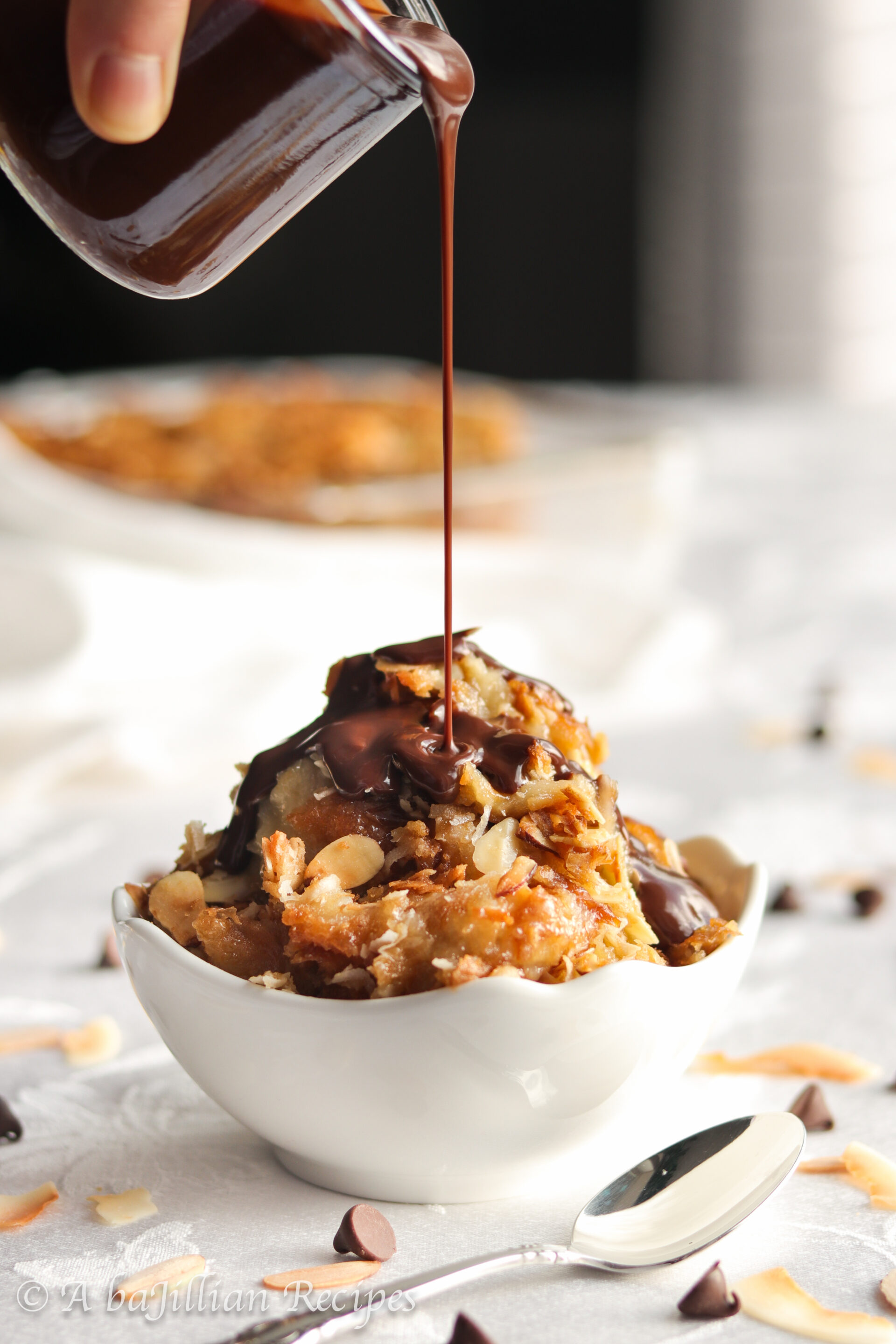 Almond Joy Bread Pudding - A baJillian Recipes
