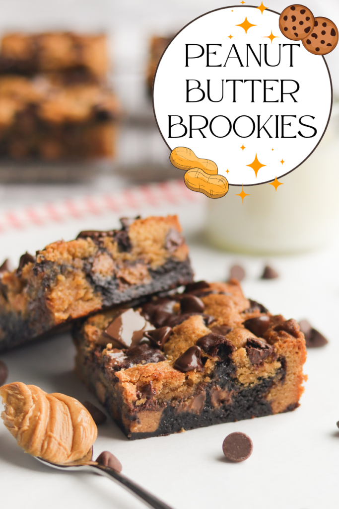 Peanut Butter Brookies - A baJillian Recipes
