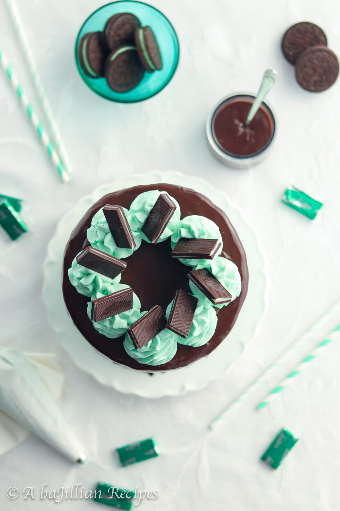 Mint Chocolate Cake - A baJillian Recipes