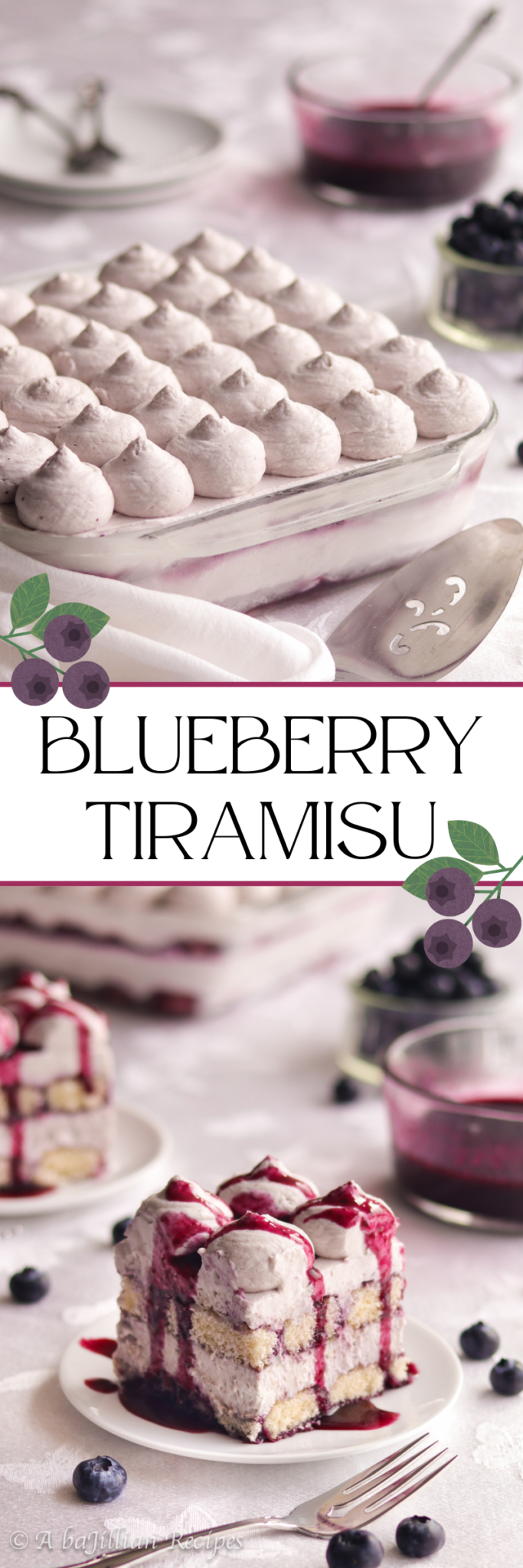 Blueberry Tiramisu - A baJillian Recipes