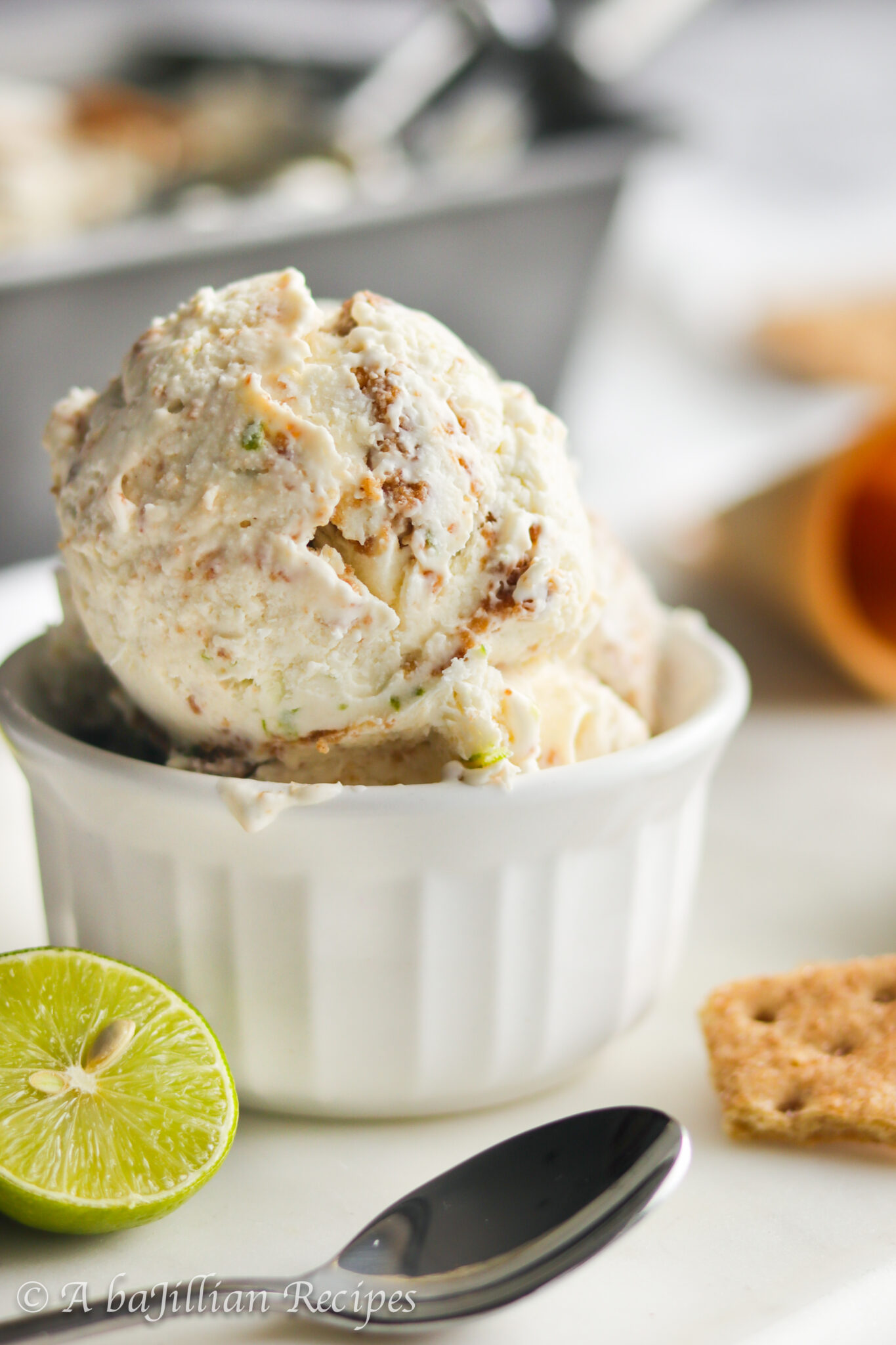 Key Lime Pie Ice Cream - A baJillian Recipes