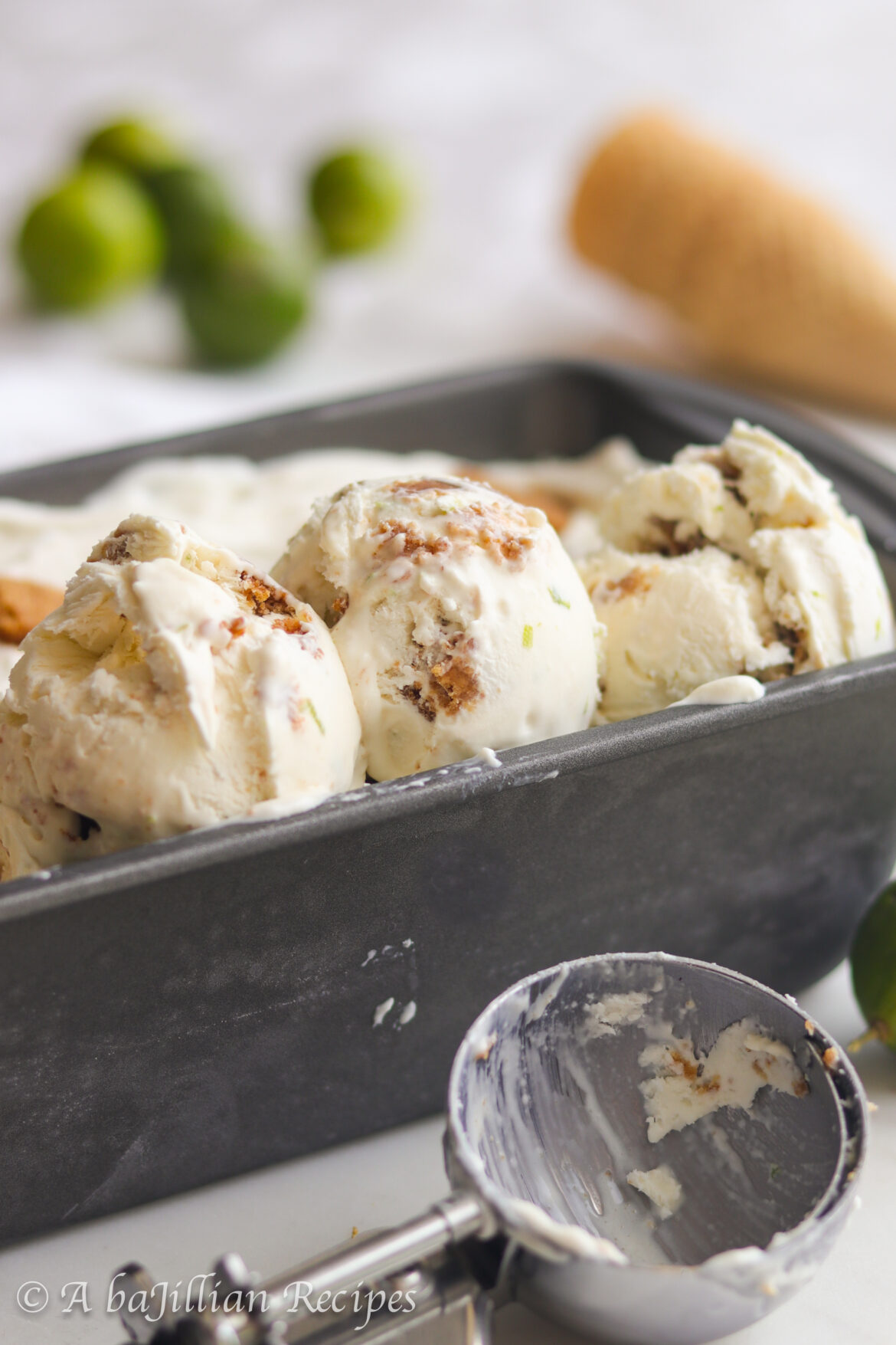 Key Lime Pie Ice Cream - A baJillian Recipes