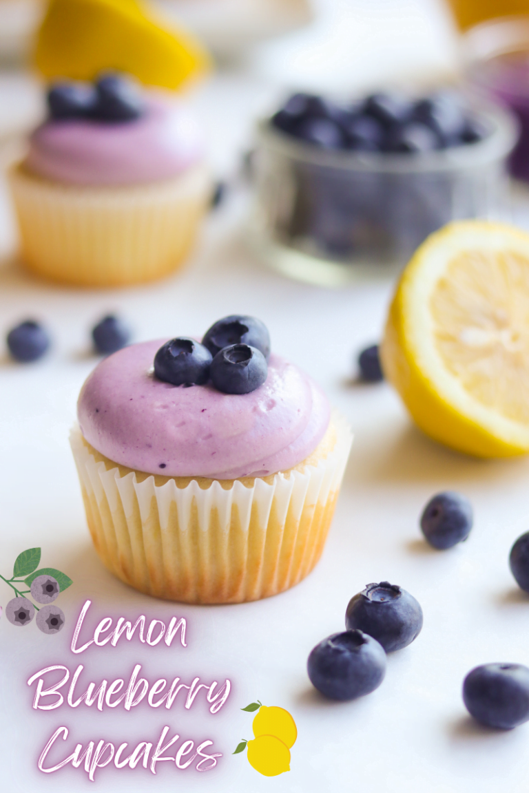 Lemon Blueberry Cupcakes - A baJillian Recipes