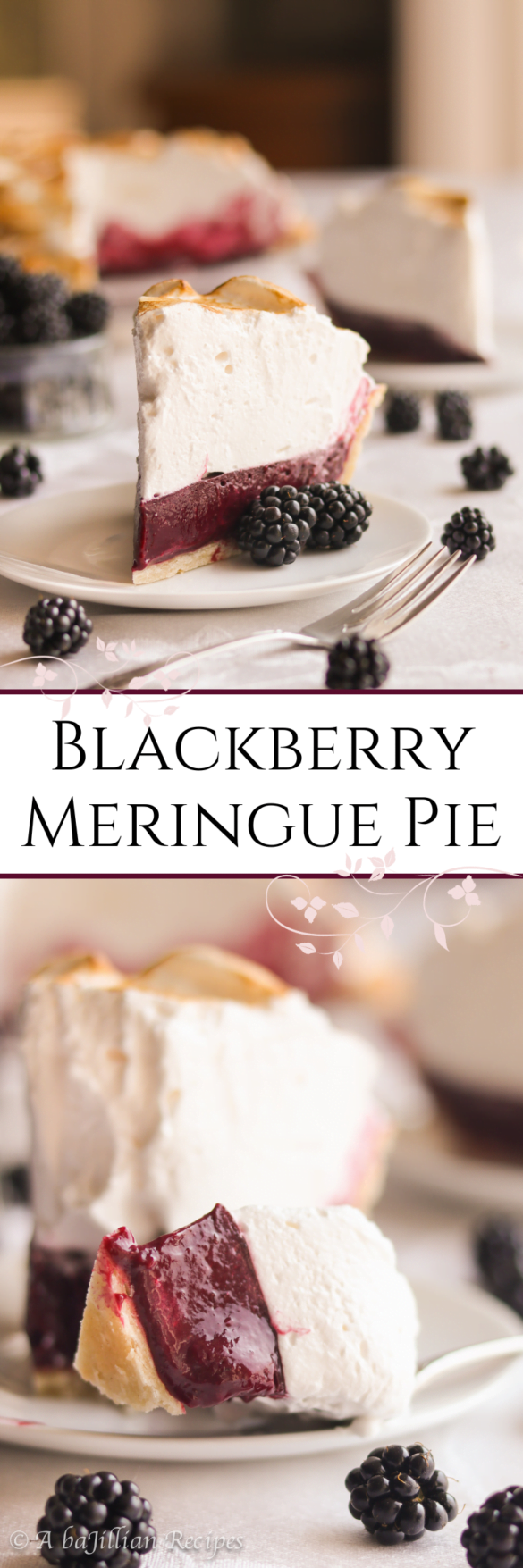 Blackberry Meringue Pie - A baJillian Recipes
