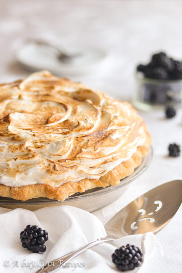 Blackberry Meringue Pie - A baJillian Recipes