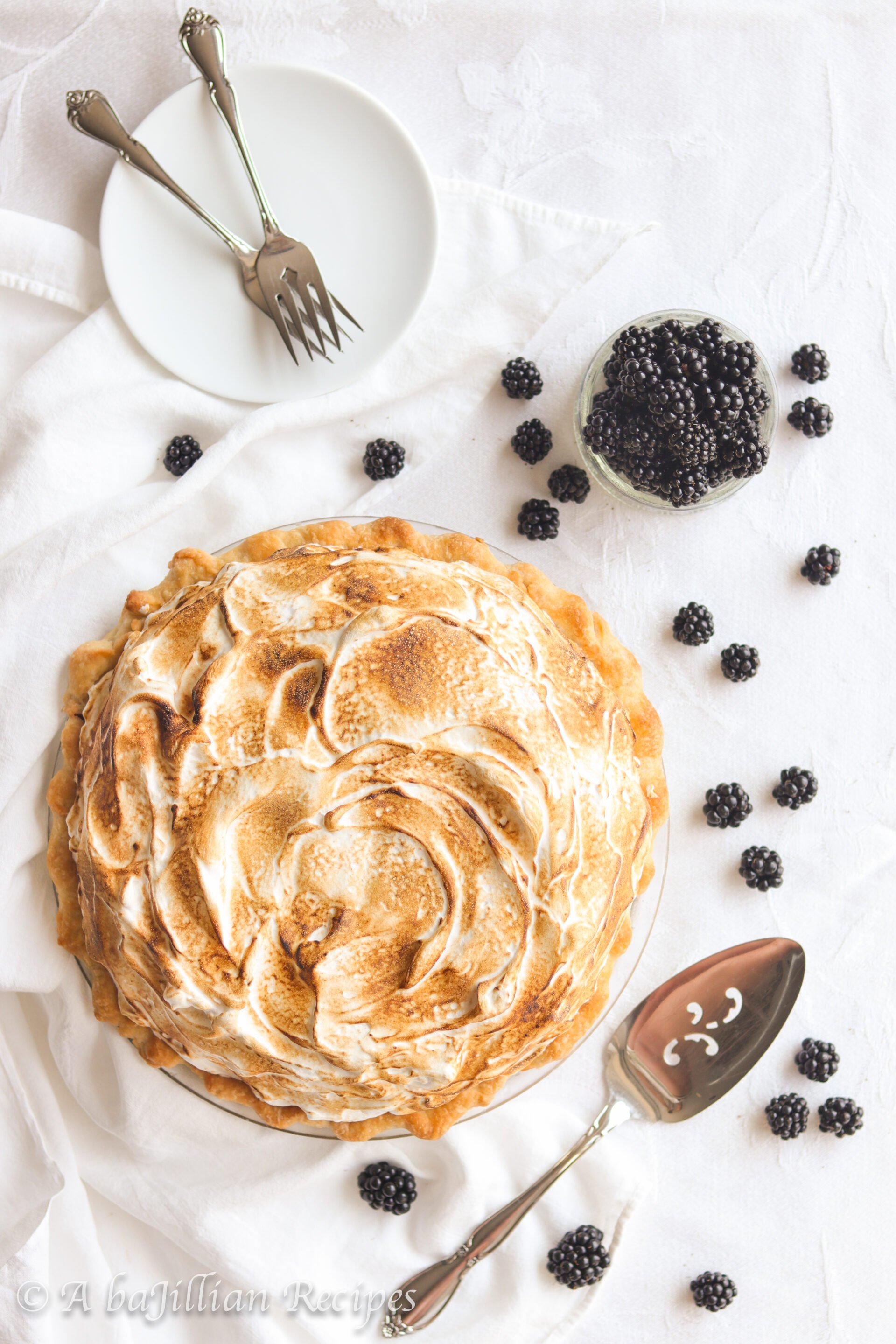 Blackberry Meringue Pie - A baJillian Recipes