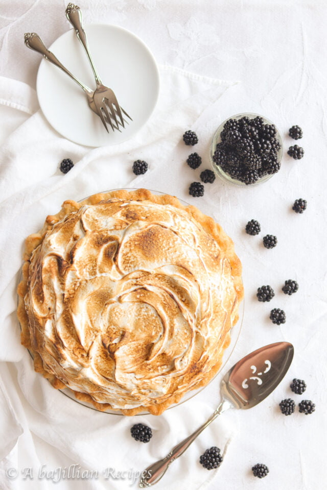 Blackberry Meringue Pie - A baJillian Recipes
