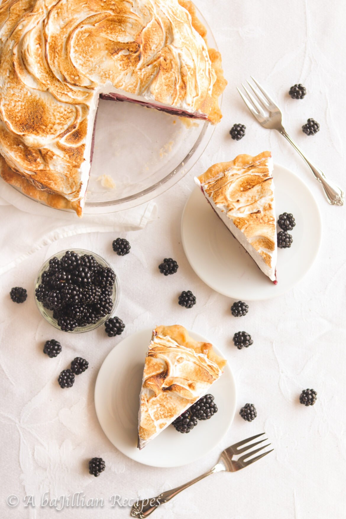 Blackberry Meringue Pie - A baJillian Recipes