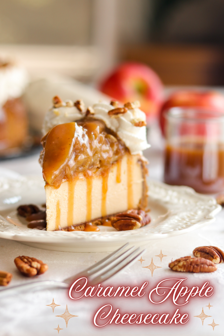 Caramel Apple Cheesecake - A baJillian Recipes
