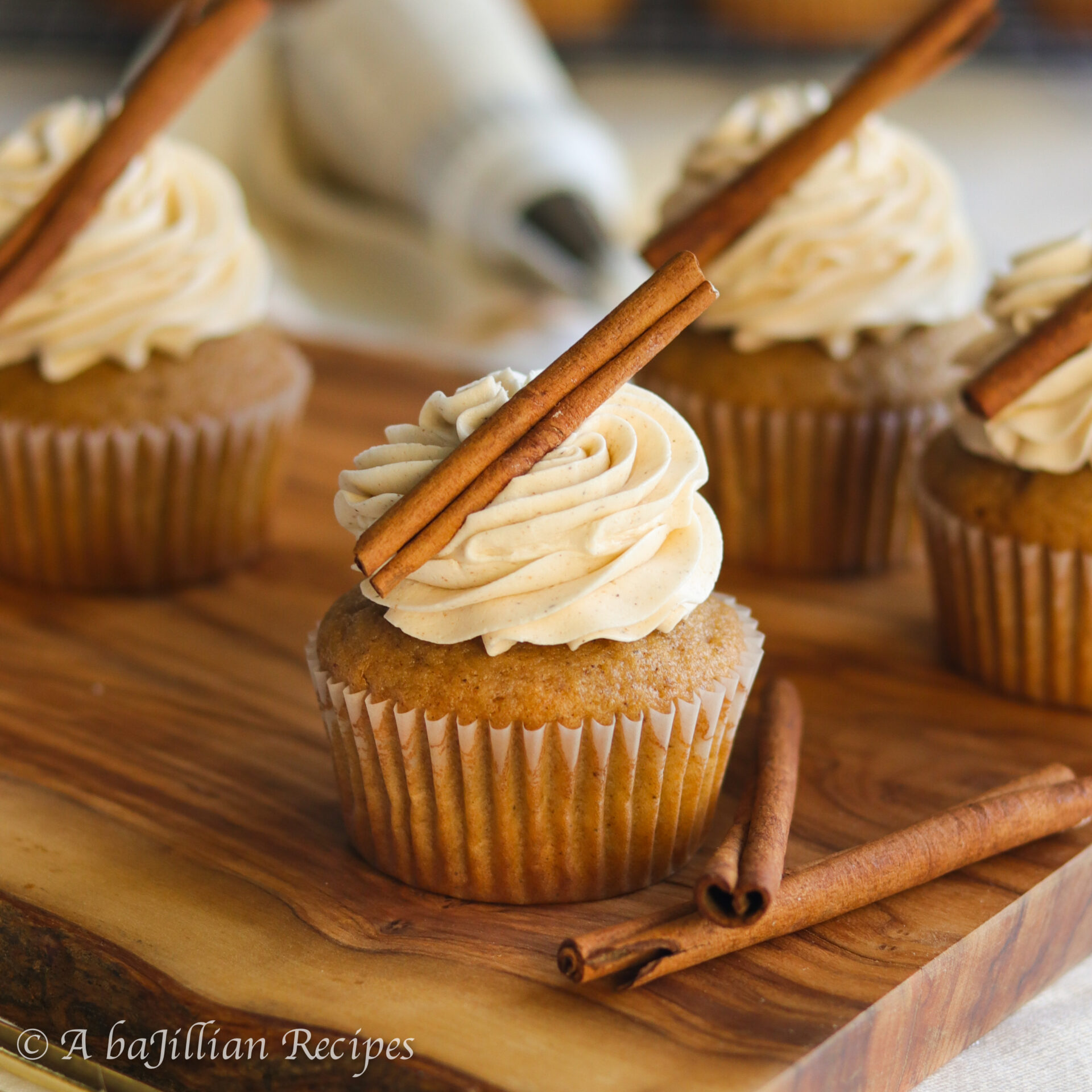 Chai Latte Cupcakes - A baJillian Recipes