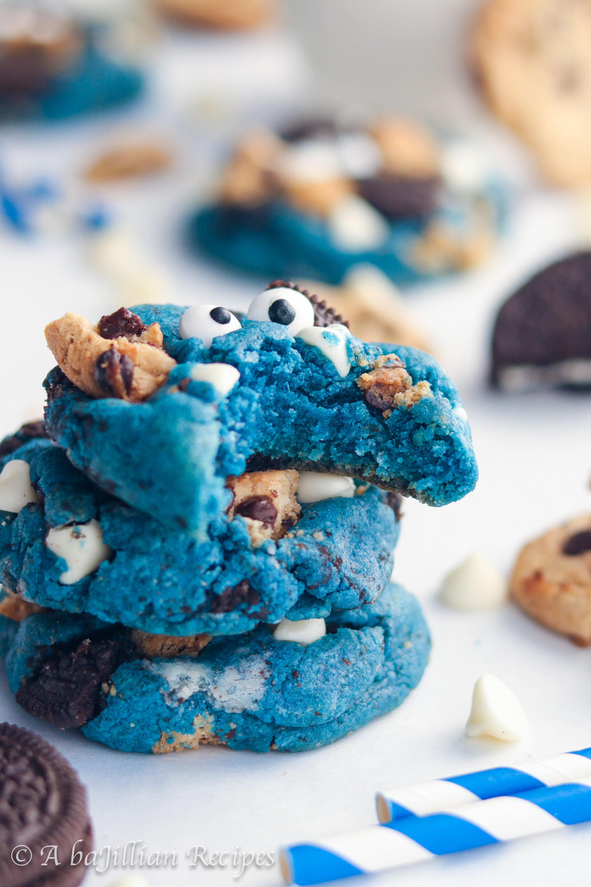 Cookie Monster Cookies - A baJillian Recipes