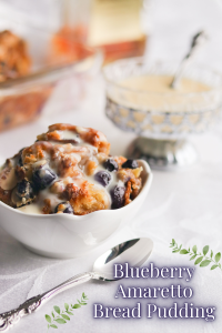 Blueberry Amaretto Bread Pudding - A baJillian Recipes