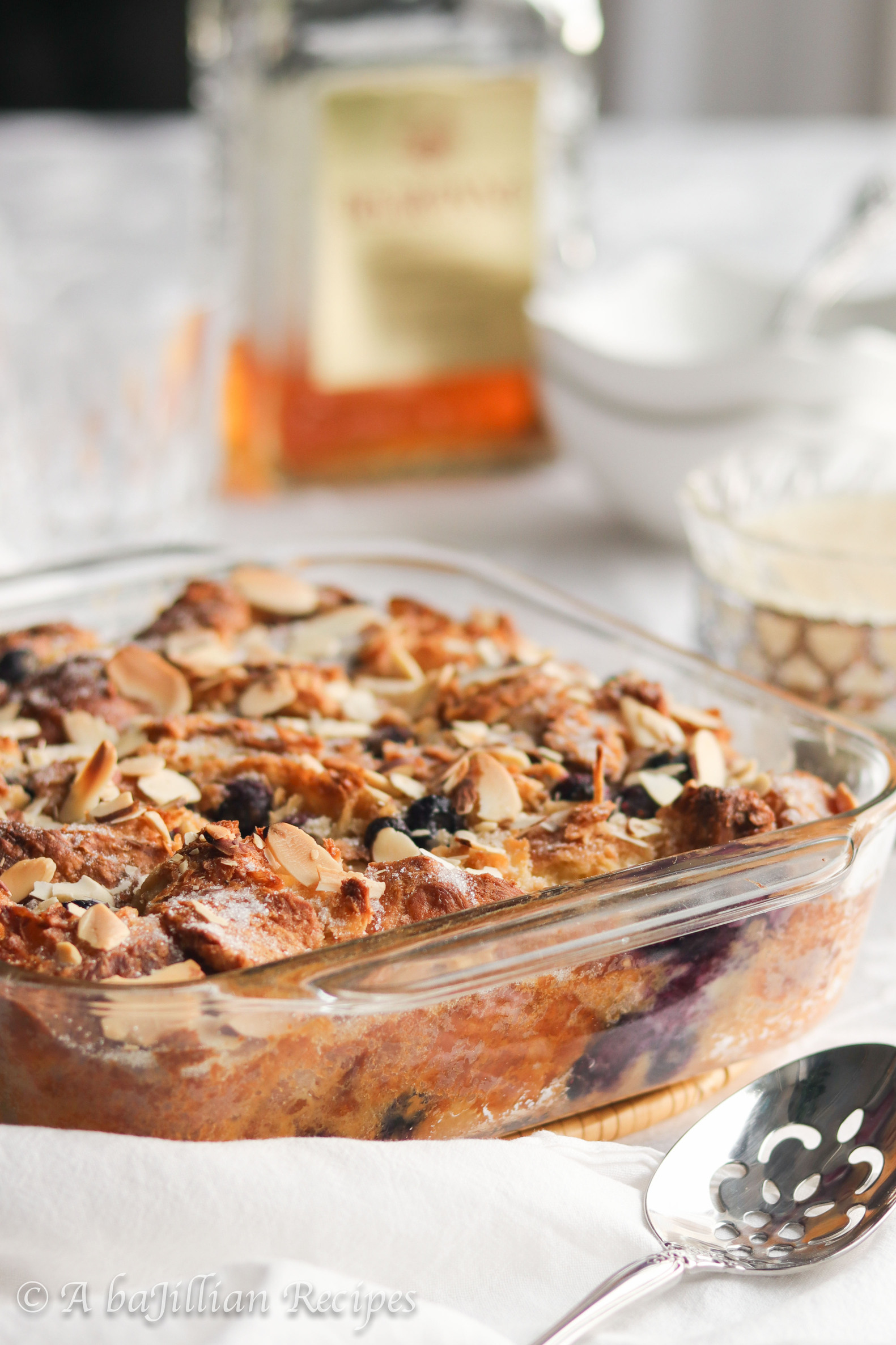 Blueberry Amaretto Bread Pudding _ A baJillian Recipes-3 - A baJillian Recipes