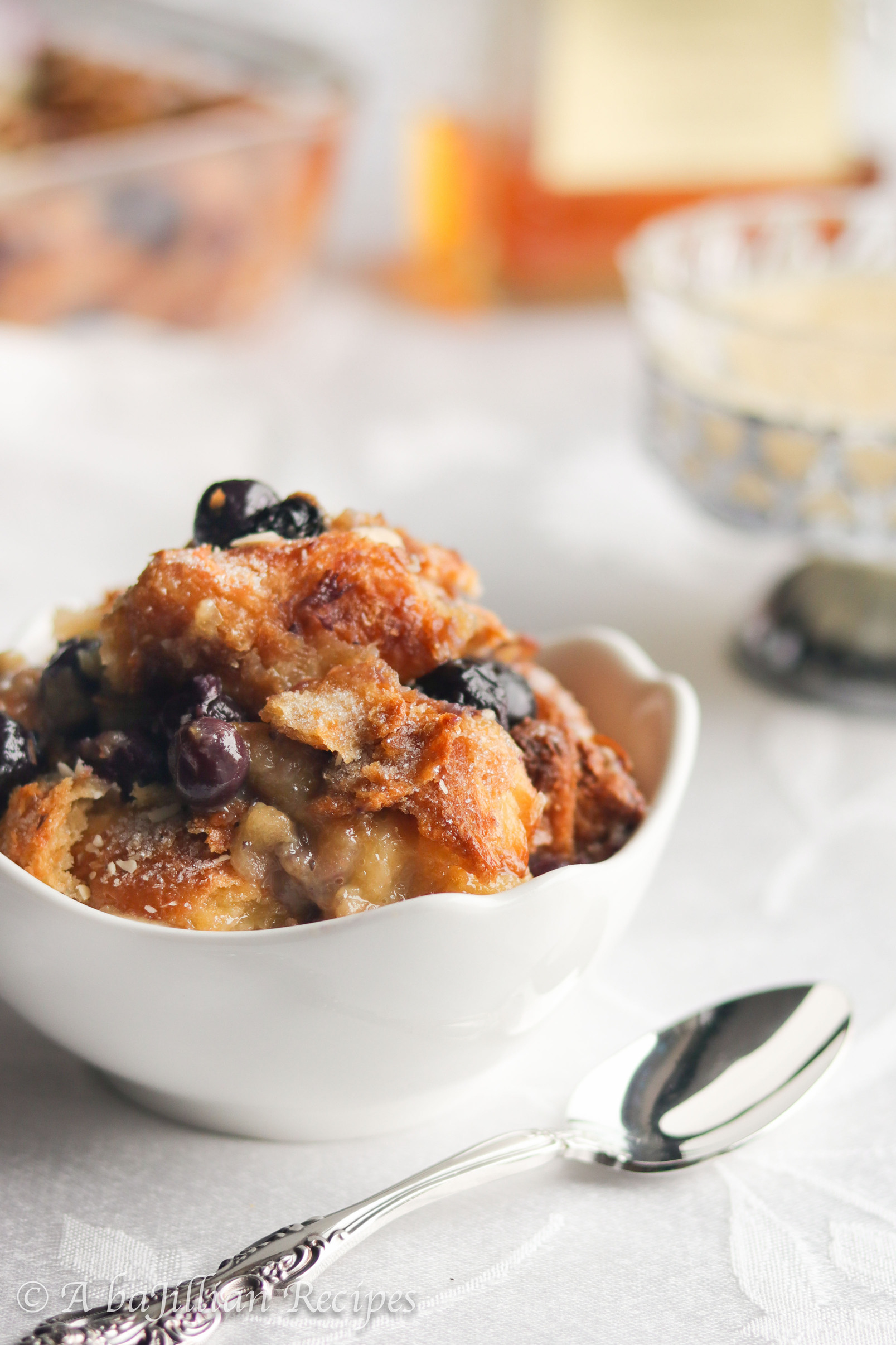 Blueberry Amaretto Bread Pudding _ A baJillian Recipes-5 - A baJillian Recipes
