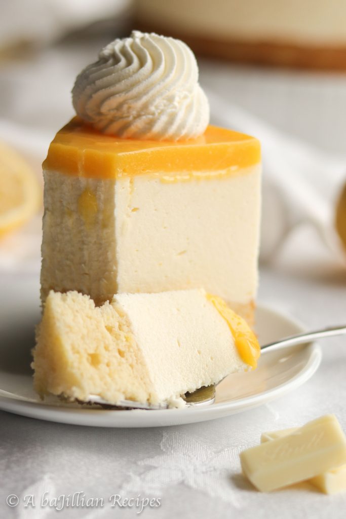 Lemon White Chocolate Mousse Torte - A baJillian Recipes