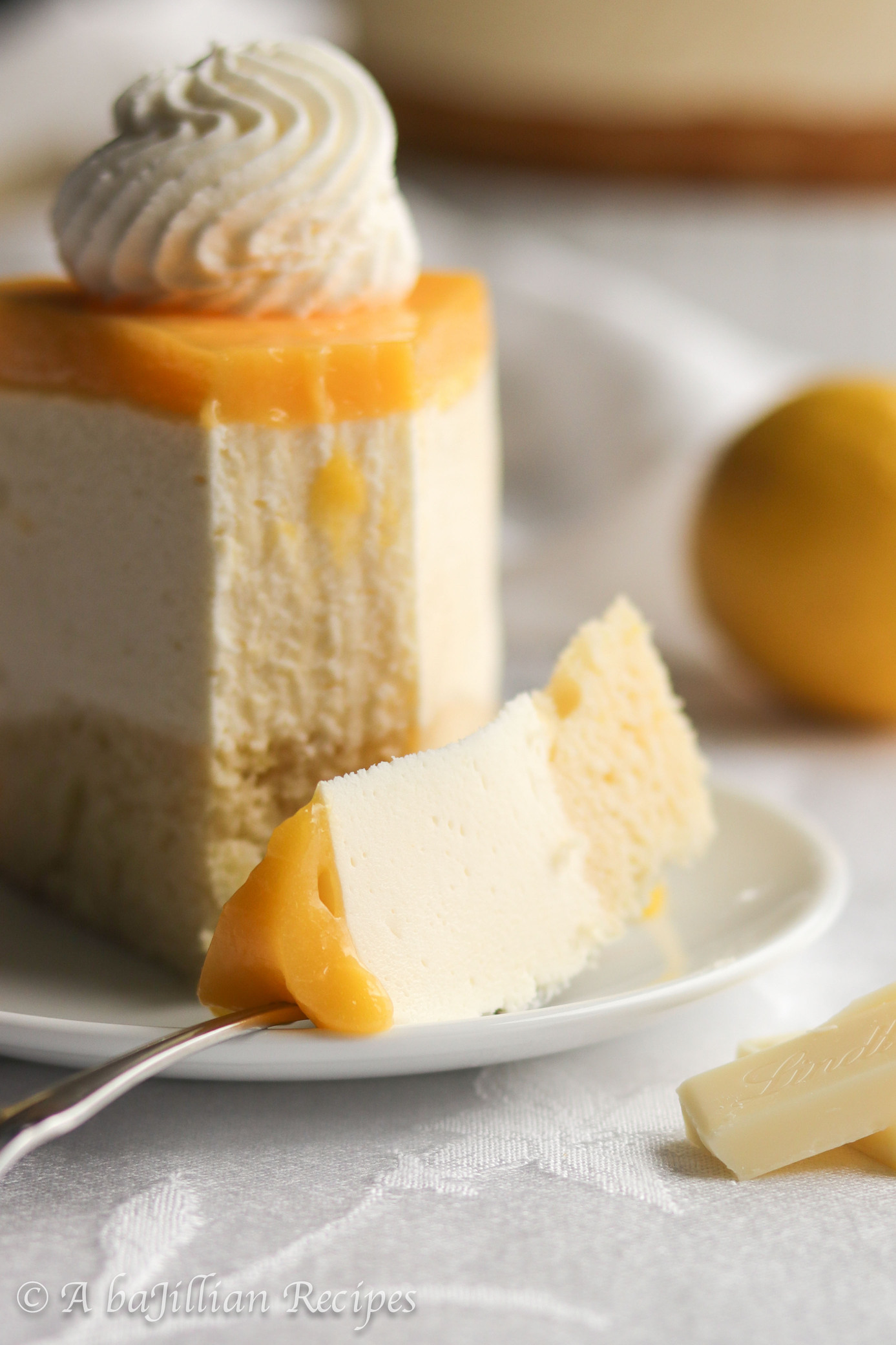 Lemon White Chocolate Mousse Torte | A baJillian Recipes - A baJillian ...