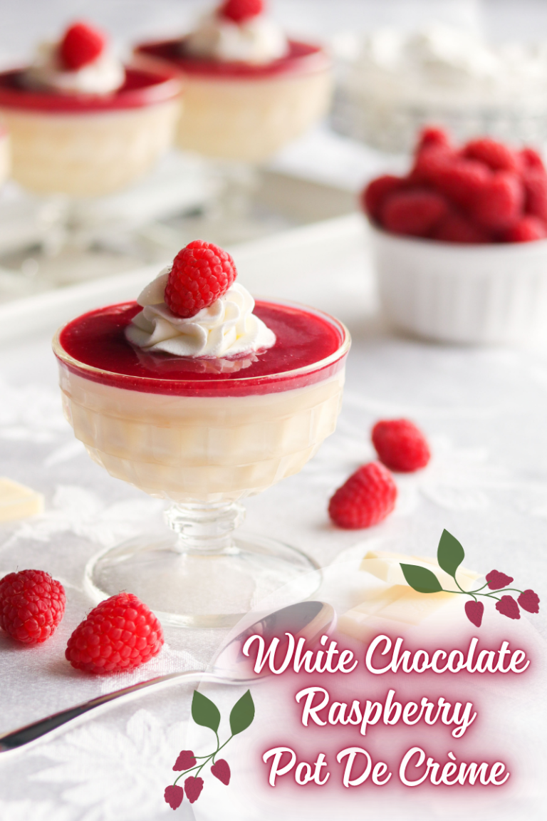 White Chocolate Raspberry Pot De Crème - A baJillian Recipes