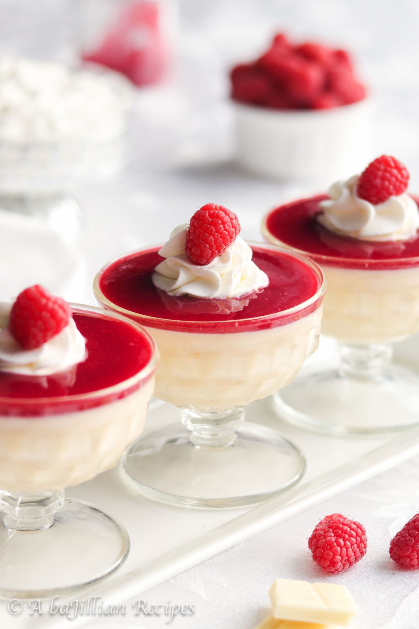White Chocolate Raspberry Pot De Crème - A baJillian Recipes