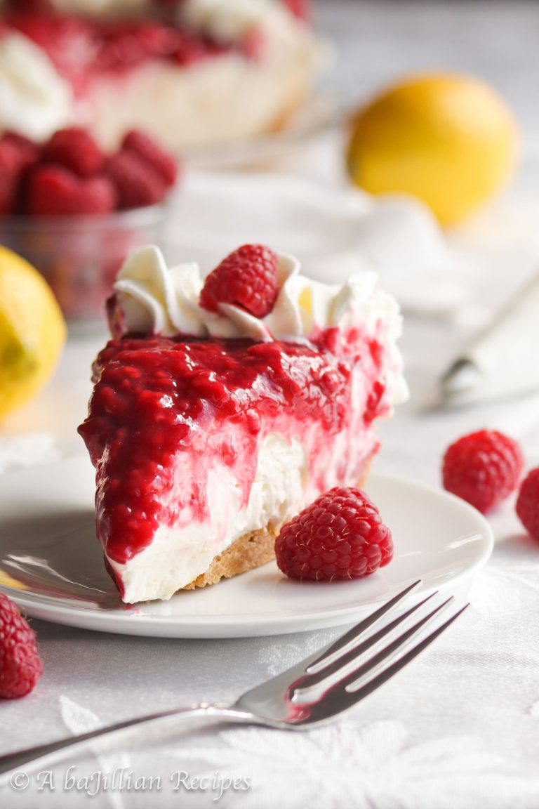 Lemon Raspberry Pie - A baJillian Recipes