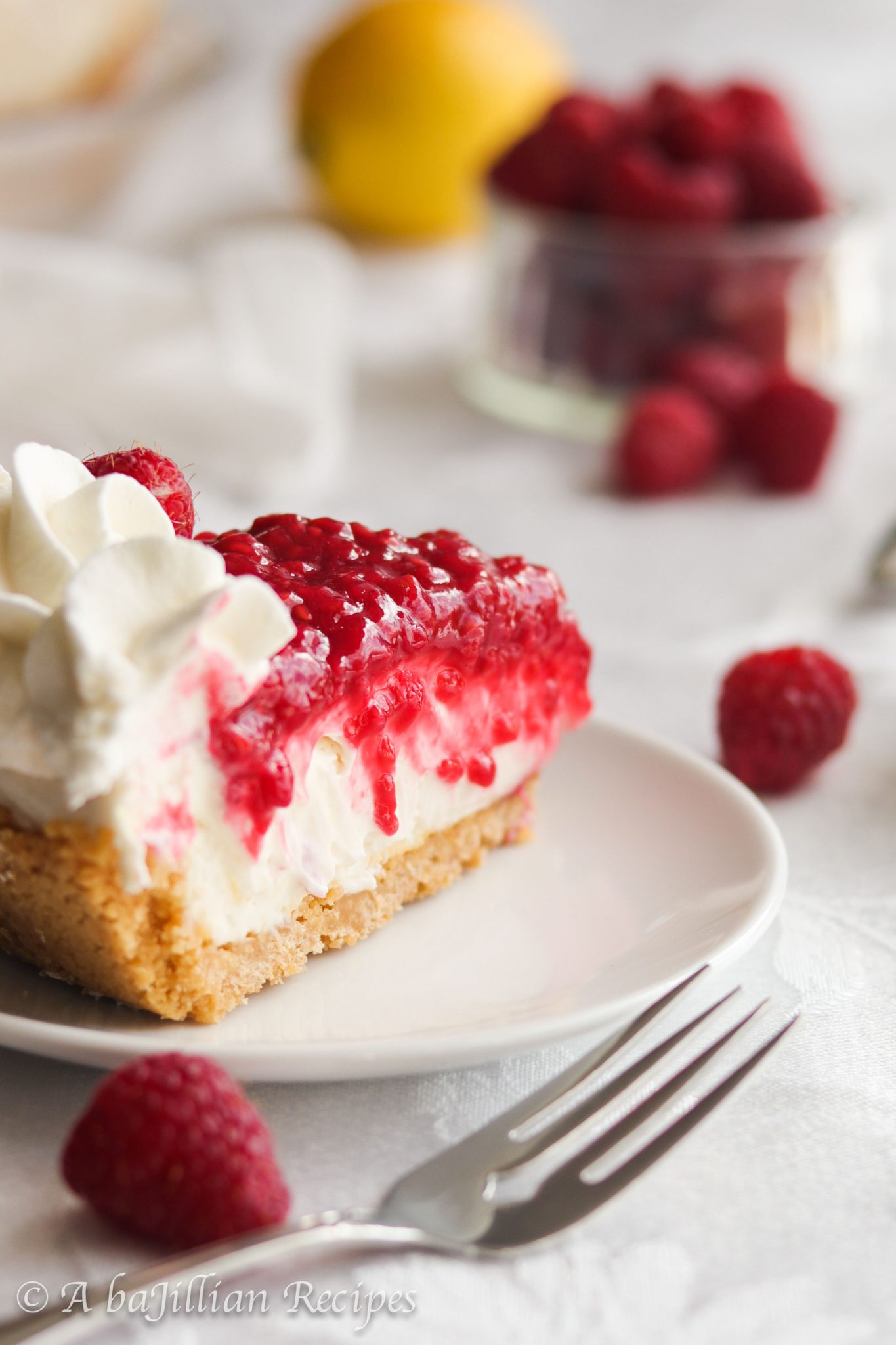 Lemon Raspberry Pie - A baJillian Recipes
