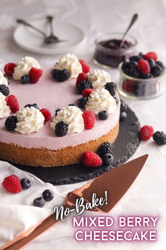 Mixed Berry Cheesecake - A baJillian Recipes